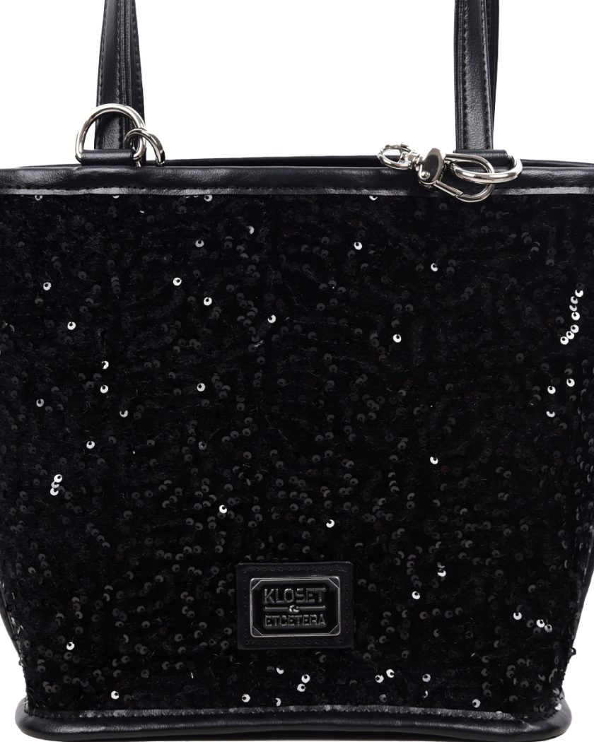 Sparkling Nastya Bag in Black