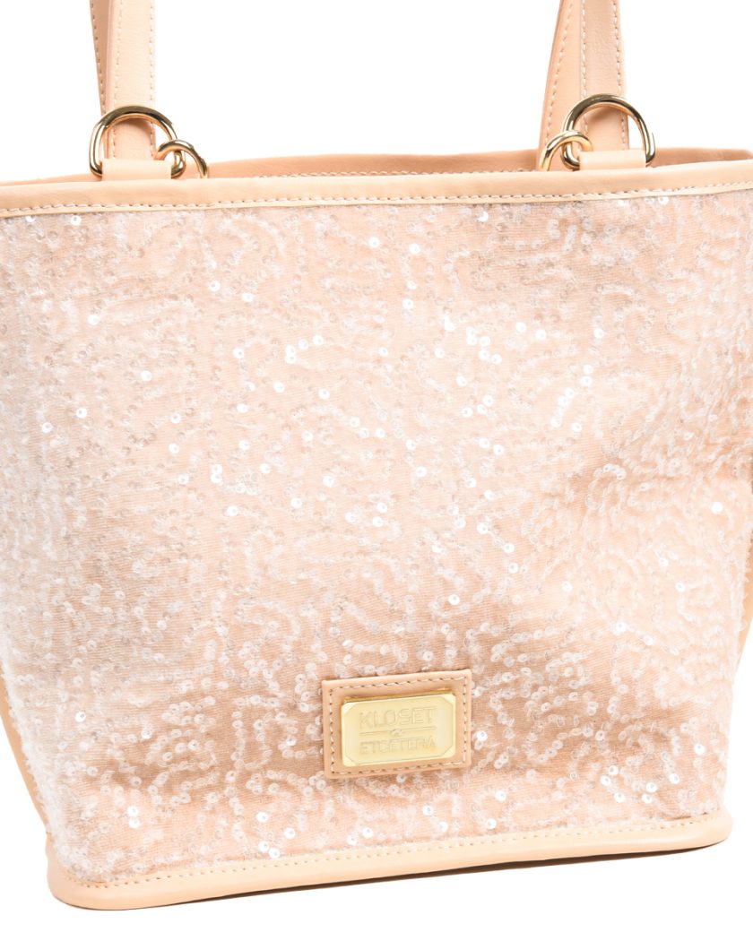 Sparkling Nastya Bag in Cream